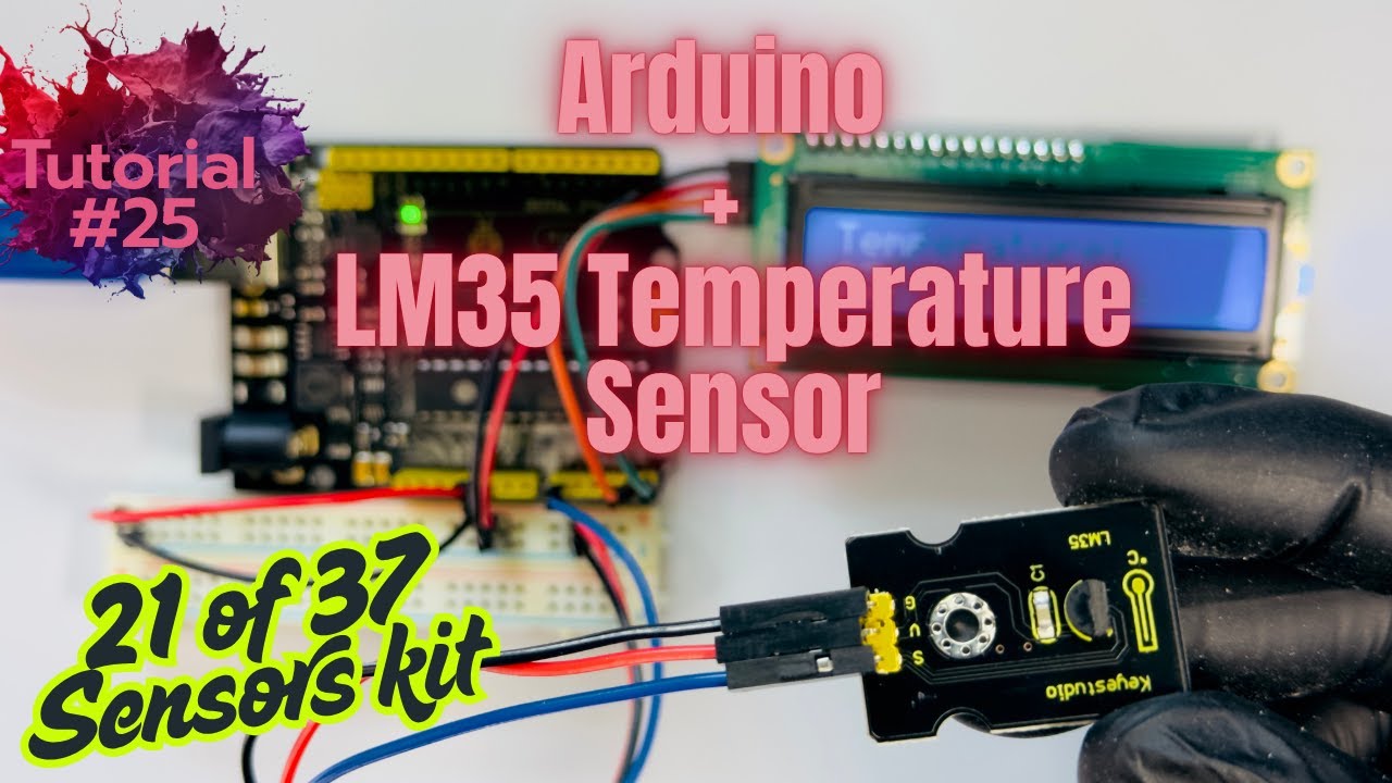 Arduino Tutorial #25: How to use LM35 Temperature Sensor with Arduino,(21 of  37 Sensor Kit)#arduino