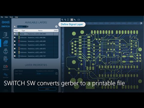 SWITCH SW converts gerber to a printable file