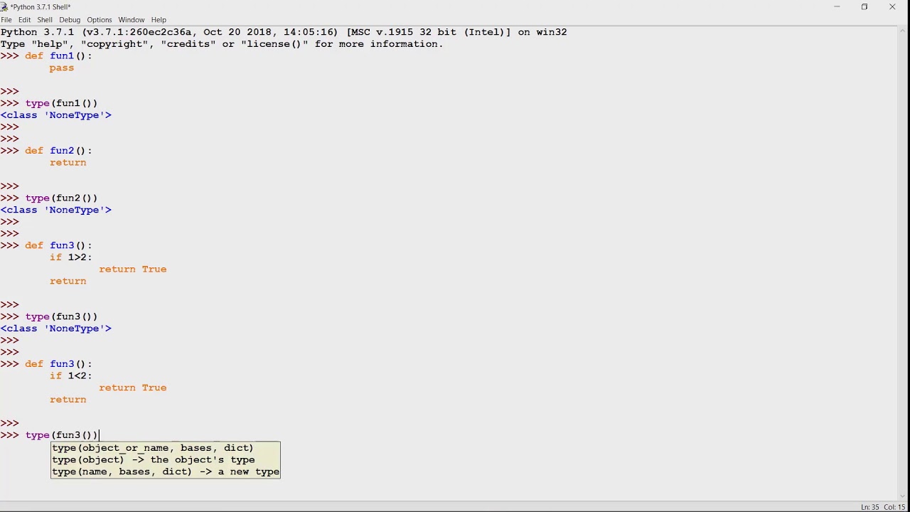 None returned by default by Python function