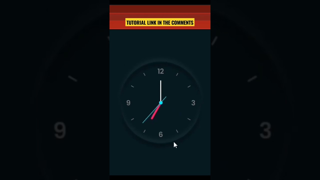 Analog clock design using HTML CSS and JavaScript #coding #htmlcss