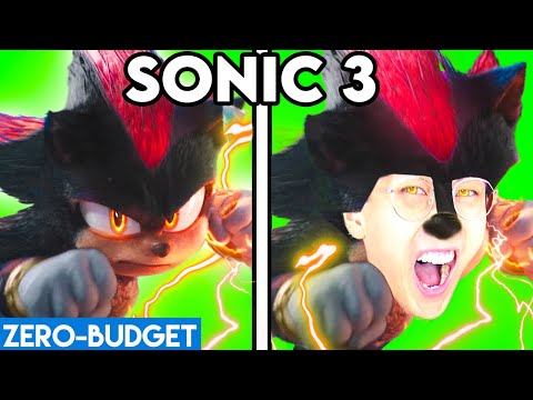 SONIC 3 MOVIE WITH ZERO BUDGET! (FUNNY SONIC, KNUCKLES, & SHADOW MOVIE PARODY BY LANKYBOX!)