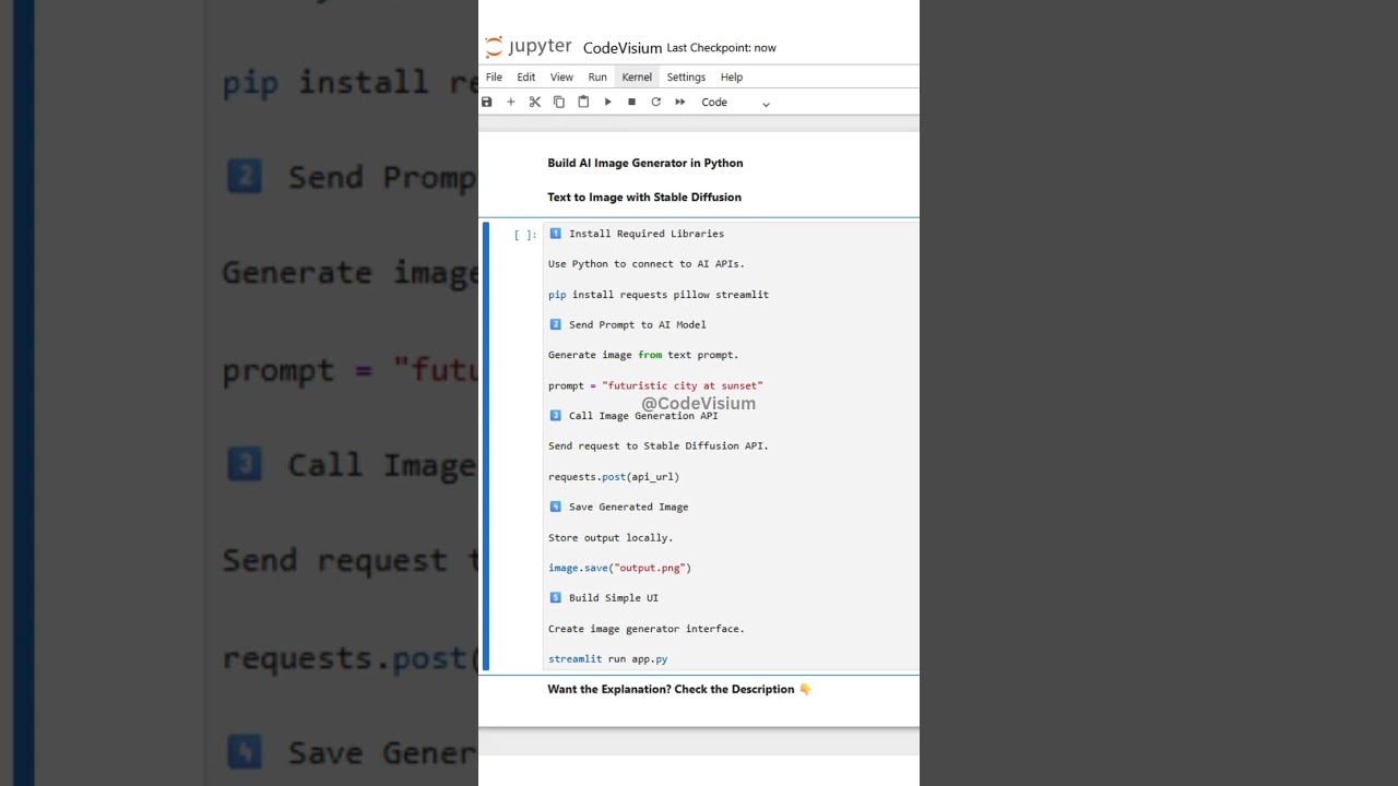 Build AI Image Generator in Python | Text to Image with Stable Diffusion