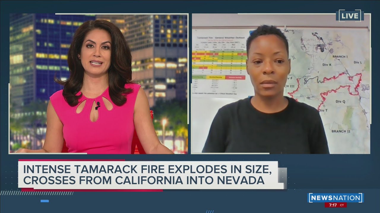 Tamarack Fires Explodes in Size Crosses State Lines