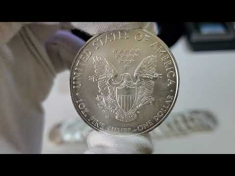 What happened to my Mint mark? Silver Eagle Stacking mistake!