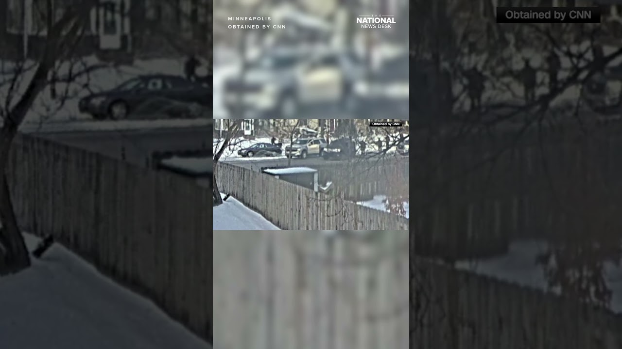 Surveillance video shows moments leading up to fatal ICE shooting in Minneapolis