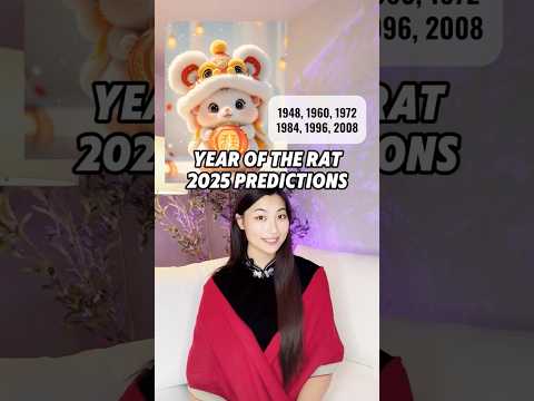 Year of the Rat 2025 Predictions ✨🧧 #china #chinesenewyear #chineseculture #chinesezodiac #fortune
