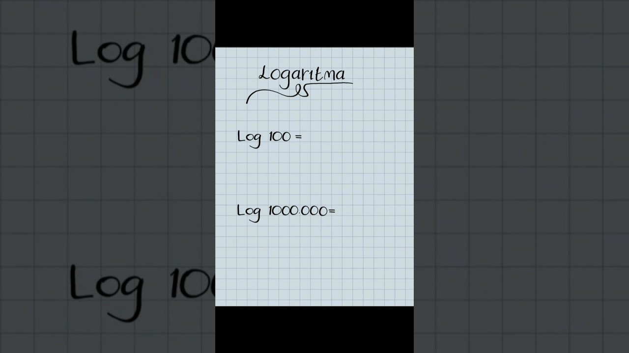 cara menghitung nilai logaritma | log 100 = #logaritma #matematika #shorts