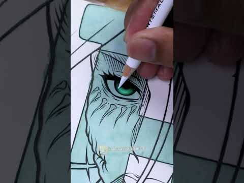Drawing Letter " E " - Eren || Stained Art π¨ #shorts #eren #erenyeager #attackontitan