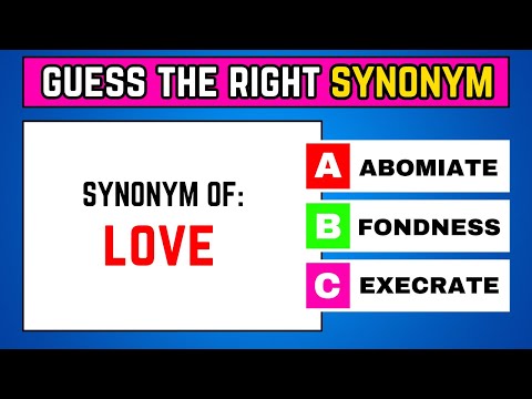 Guess the Synonym | Quiz Trivia