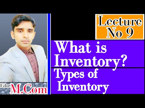 What is Inventory in Urdu/Hindi? | Types of Inventory in Urdu/Hindi/Telugu | Commerce Lecture No 9