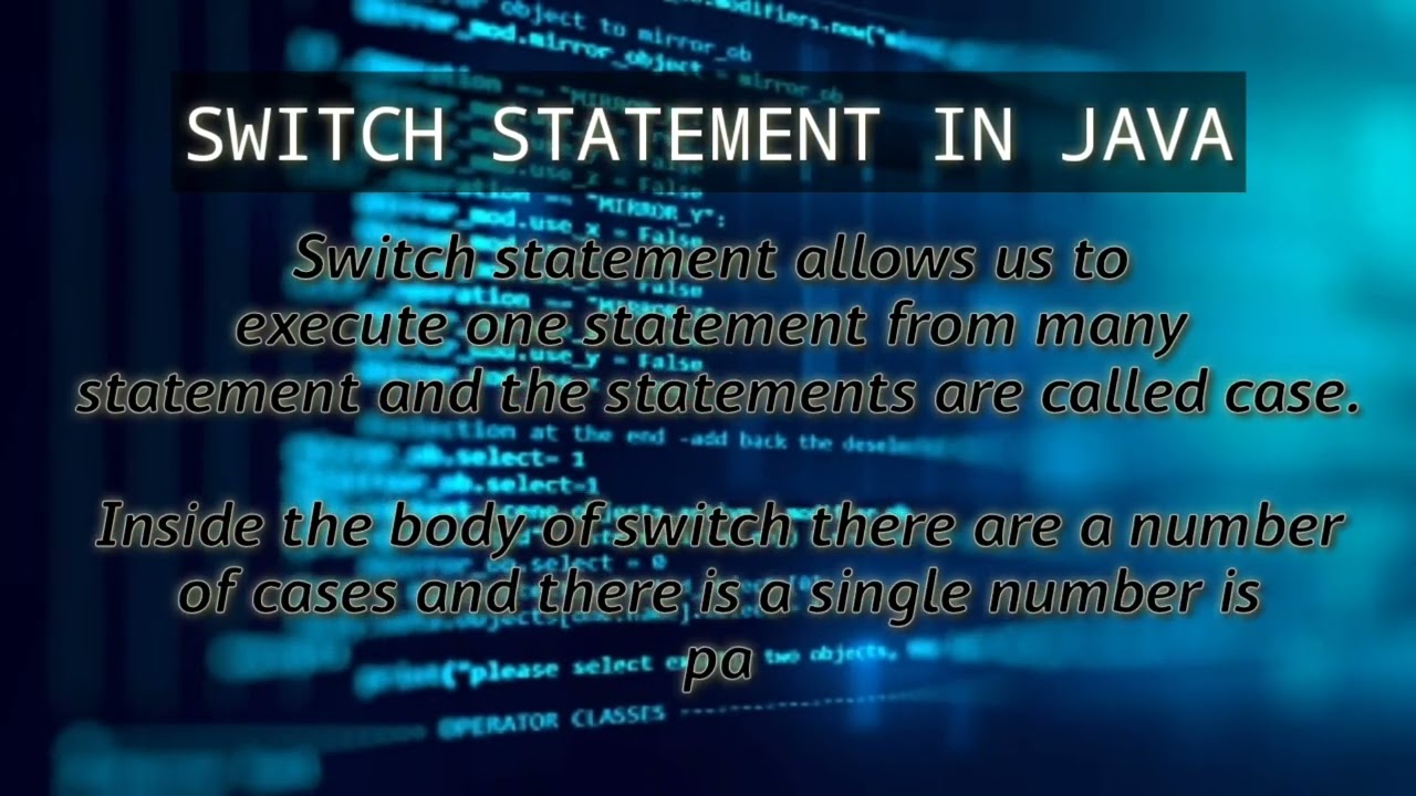 SWITCH STATEMENT IN JAVA || IMPORTANT TOPICS #notes #CS #coding
