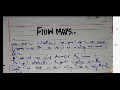 Flow map I Class 12 I Practical I Geography