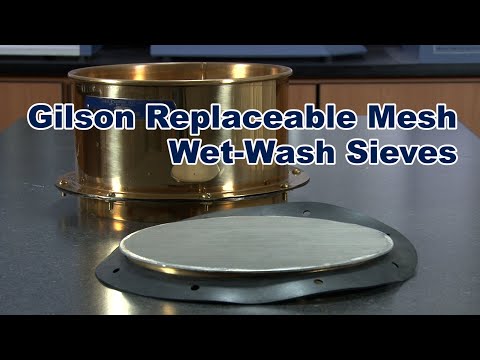 Gilson Replaceable Mesh Wet Wash Sieve