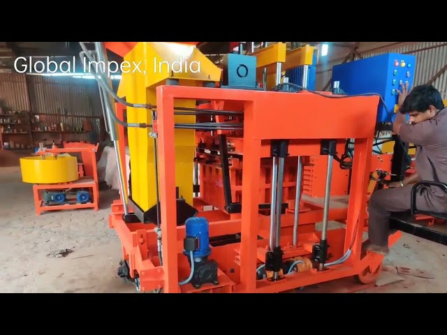 Hydraulic Movable Concrete Block Machine - Manual Concrete Brick ...