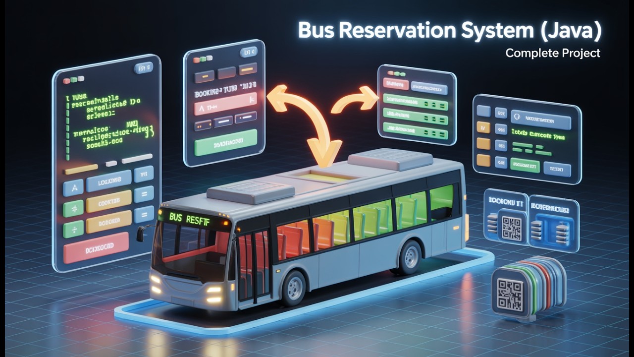 🚌 Bus Reservation System in Java | Complete Project Explanation | Console-Based Java Application