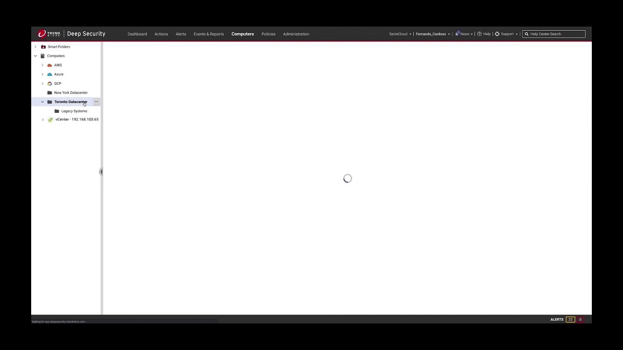 Cloud One – Workload Security for Data Center Demo