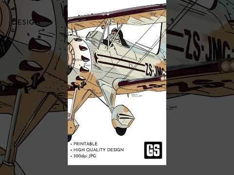 Waco Classic ZS JMG Printable Wall Art