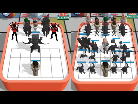 Skibidi Cameraman - Toilet Battle Monster, 💩 Merge Battle Game