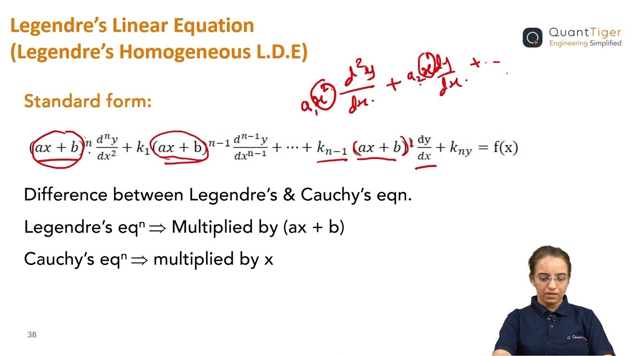Legendre's Linear Equation Part-1