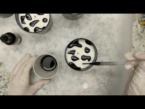 Making my Cow Print Candles