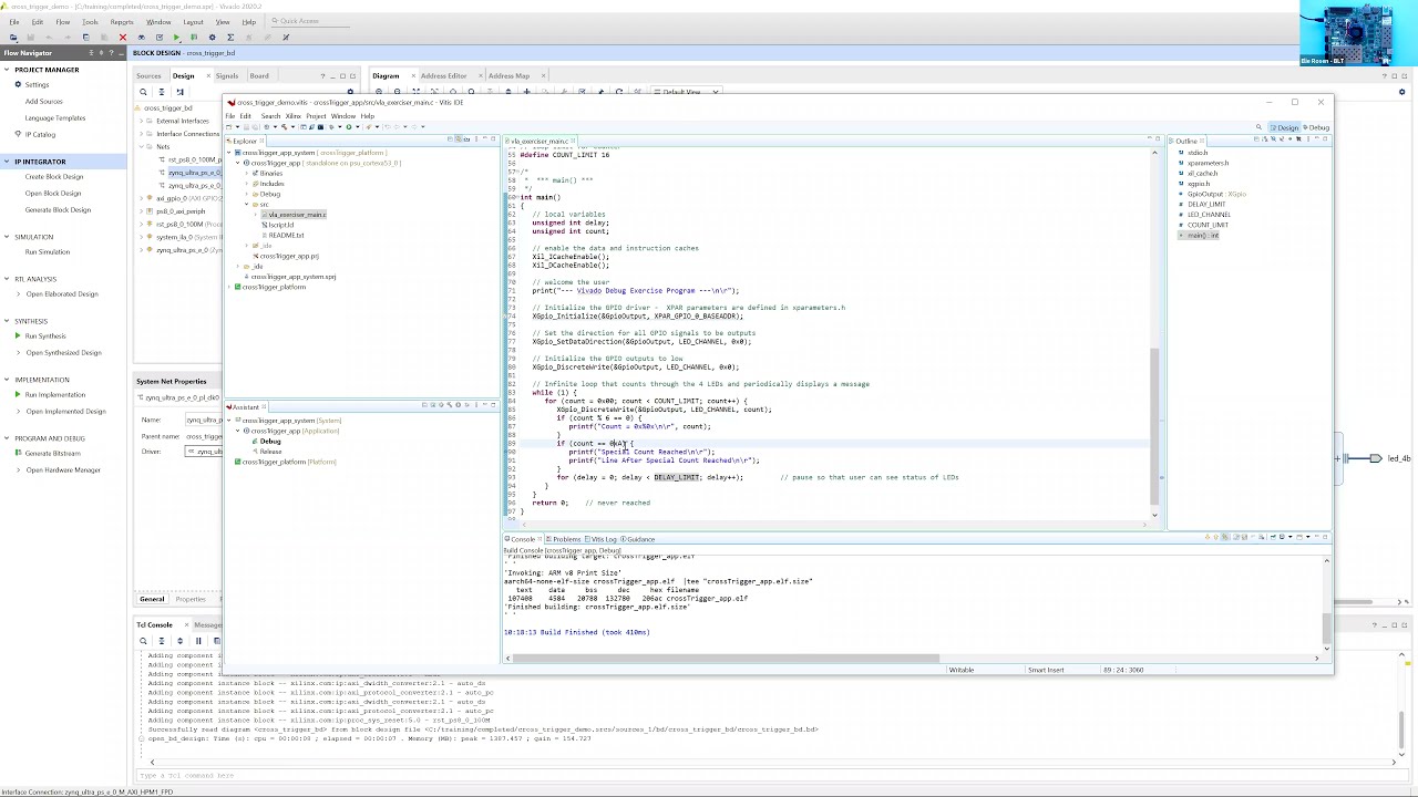 BLT - Debugging Using Cross Triggering