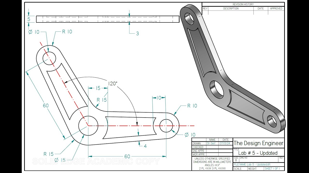 Solid Edge 2024 Tutorial - Lab 5 (Updated - 2)