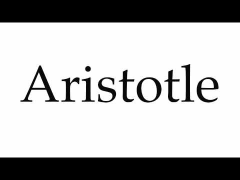 How to Pronounce Aristotle