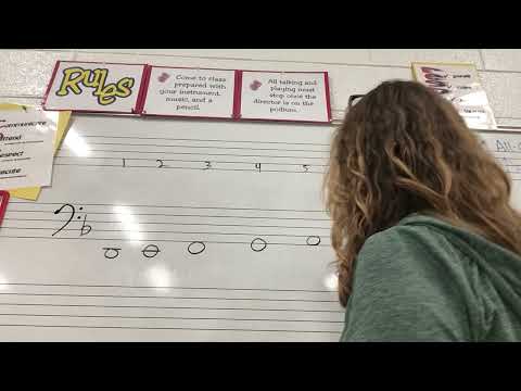 Writing Scales - d minor scale in bass clef, lower octave