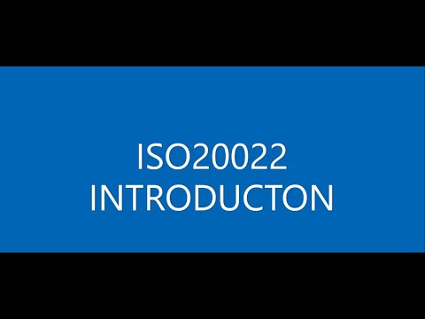 ISO 20022 INTRODUCTION