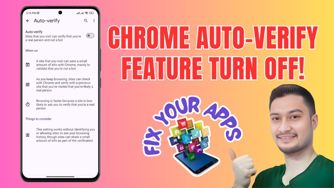 How to Turn Off the Auto-Verify Feature on the Chrome Browser