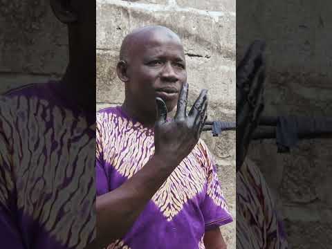 Here's how an artisan in West Africa creates color dye with indigo leaves. #Africa #Artisan #Indigo