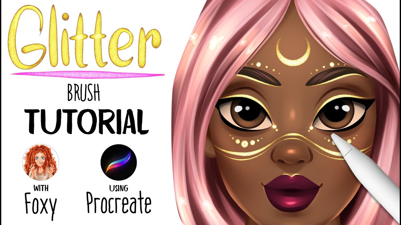 How to create glitter brush tutorial in Procreate