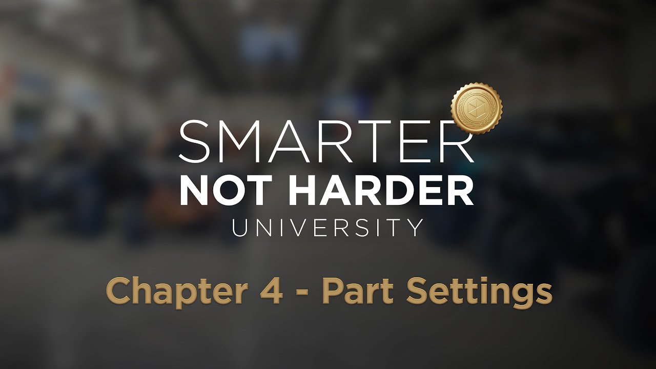 Chapter 4 - Dealership Settings - Part Settings