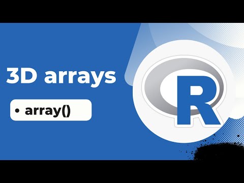 Arrays in R programming | Creating a three (3D) array in R | named arrays in r
