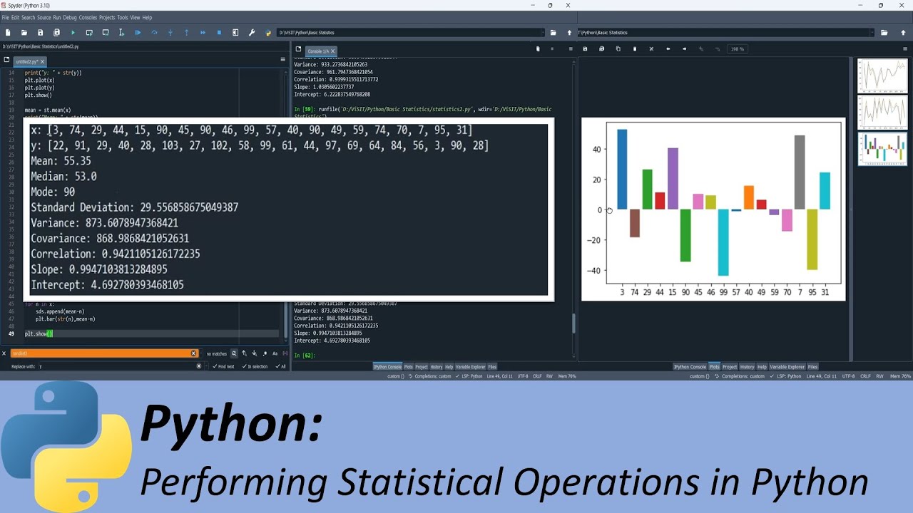 Python: Unleashing the Power of Statistics in Python: A Hands-On Guide