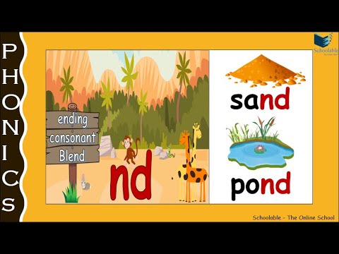 'nd' Ending Consonant Blend_Easy Phonics_Words ending with the letters 'nd'_One-stop learning_L#10