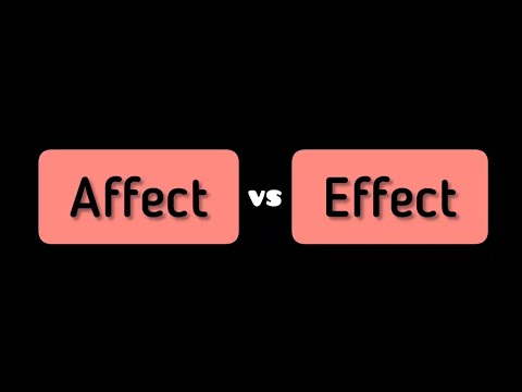 Quiz Your English || Affect vs Effect ||
