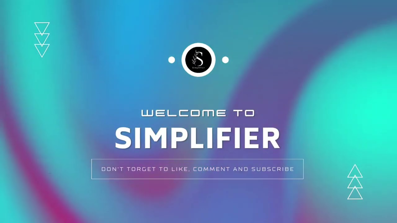 YouTube Channel Intro Video || Simplifier YouTube Channel Intro Video || Simplifier Sohan Mali