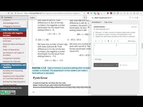 Annotating for Math Readiness (MATH 090/095) Su17