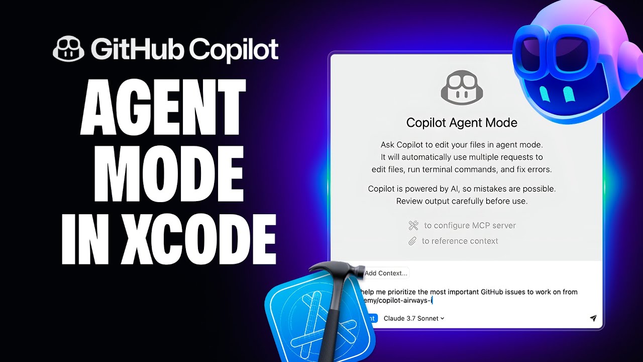 Copilot Agent Mode is now available in GitHub Copilot for Xcode