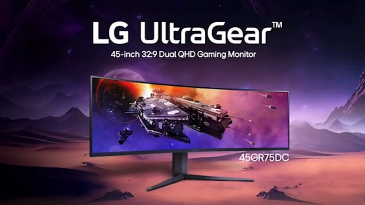 LG 45" 45GR75DC-B 5120x1440 VA 200Hz 1ms Curved Ultrawide Gaming ...