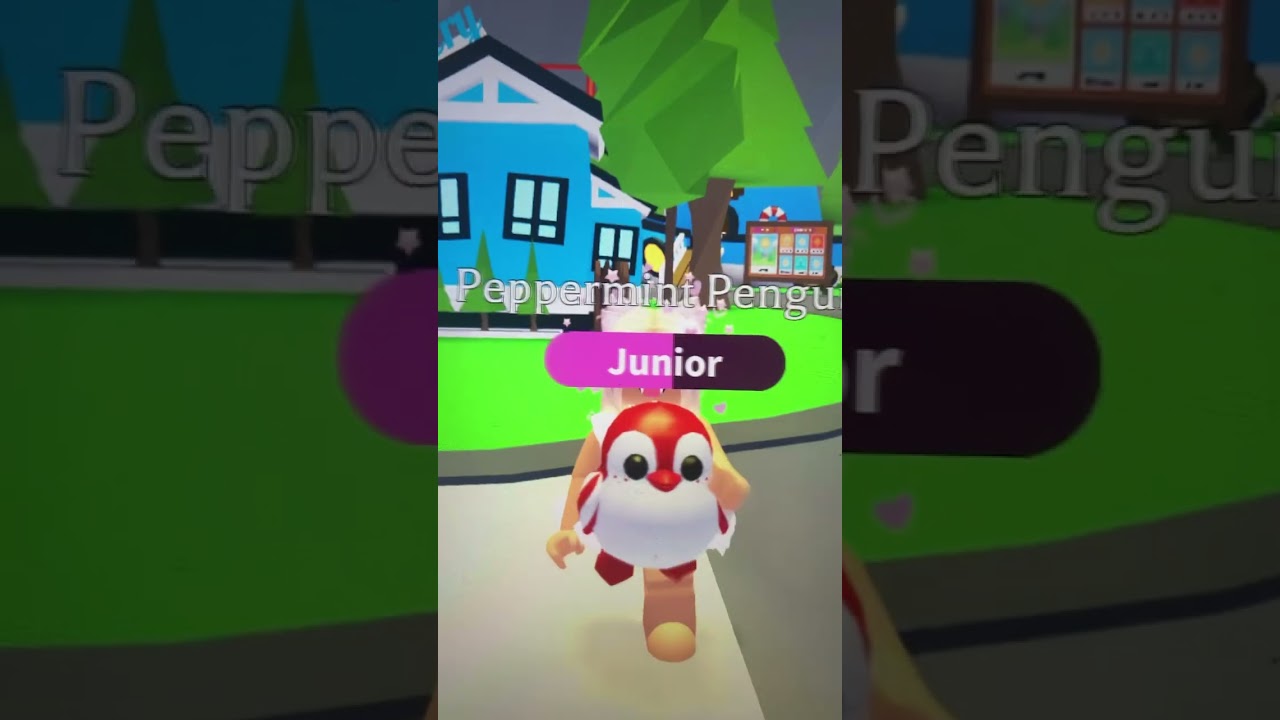 no one can tell me the peppermint penguin isn’t cute!! 💗 #blowthisaccountup #roblox #adoptmepets
