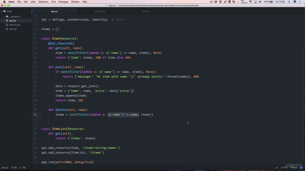 11. DELETE to delete Items. #programmer #python #delete