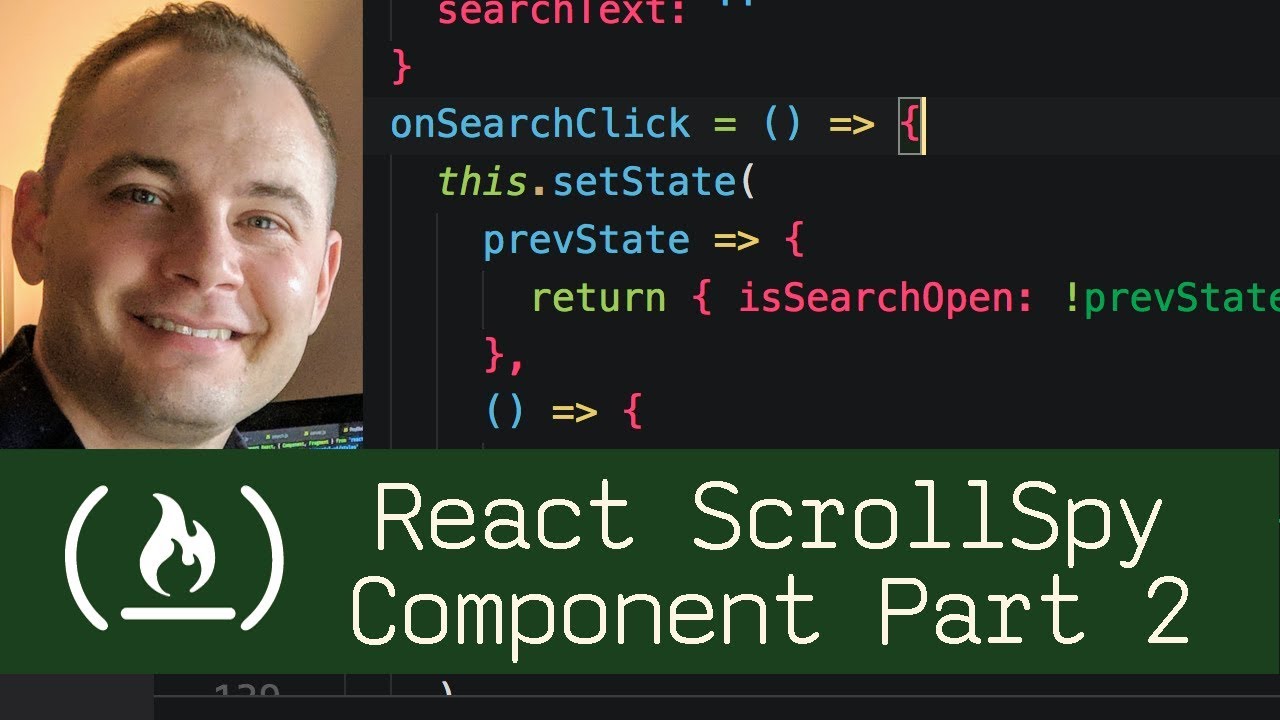 React ScrollSpy Component Part 2 (P5D60) - Live Coding with Jesse