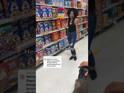 Walmart photoshoot. Grocery photo shoot idea. Cereal aisle photo ideas