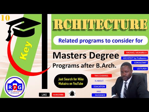 Key Architecture Masters Degree Programs after Bachelor of Architecture (B. Arch.)