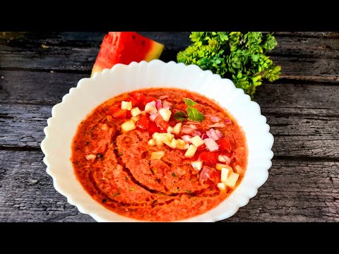 Watermelon Gazpacho / Watermelon Cold Soup