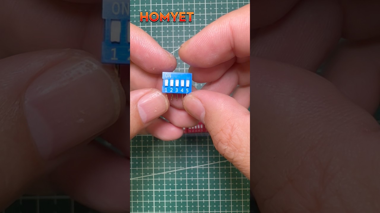 2.54mm DIP Switch | 5-Position Slide Switch | Address & Function Setting for PCB Electronics