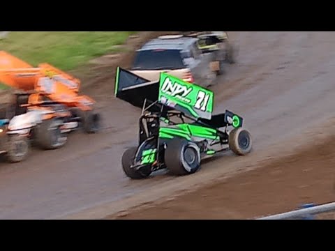 6/19/25 Waynesfeild Raceway Park "ASCoC Ohio Sprint Speedweek Night 7" Full A-Main Feature (My Pov)