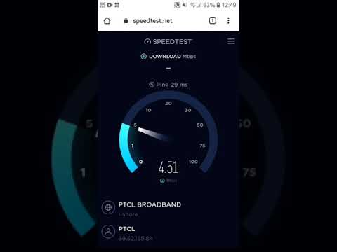 Ptcl internet speed test